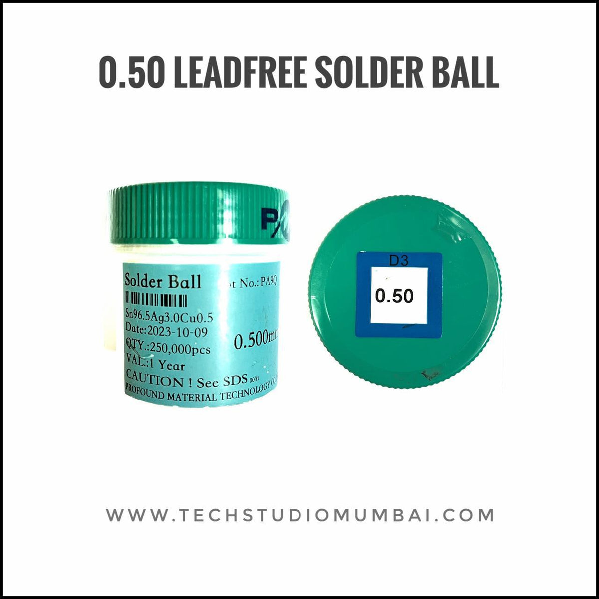 250K Qwin 0.50 Leadfree Solder ball – Tech Studio