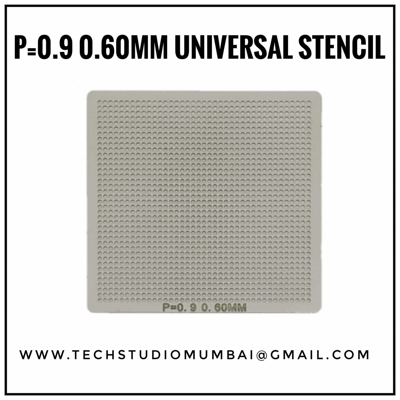 Direct Heat 0.6mm P 0.9 Universal Stencil – Tech Studio