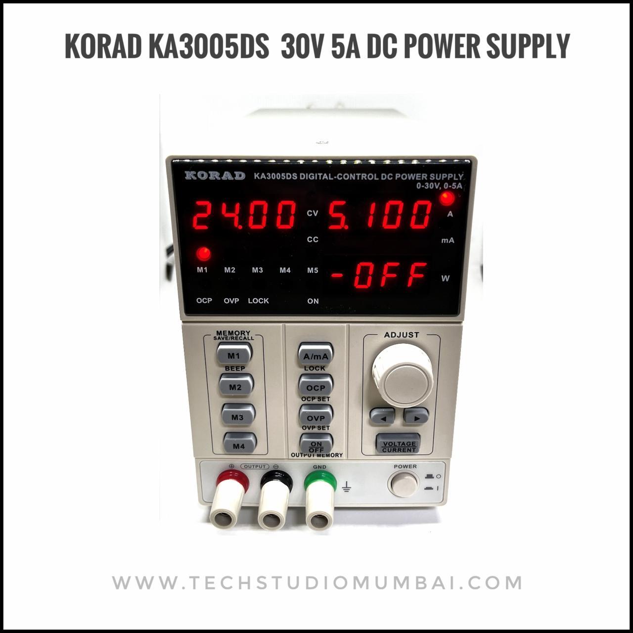 KORAD KA3005DS 30V 5A DC POWER SUPPLY – Tech Studio